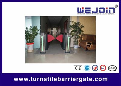 China Alarm High Speed Retractable Flap Barrier Auto Detection Half Height Turnstile for sale