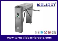 China Pedestrian Access Control Tripod Turnstile Gate 3kg Arm Driving Force for sale