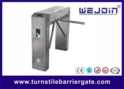 China Pedestrian Access Control Tripod Turnstile Gate 3kg Arm Driving Force for sale