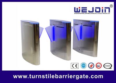 China High Gloss 304 Stainless Steel Flap Barrier Gate 1.5mm ThickWith Infrared Photocell for sale