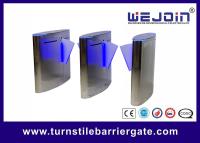 China Tempered Glass Faceplate Oval Flap Barrier With Glowing Neon Strips for sale
