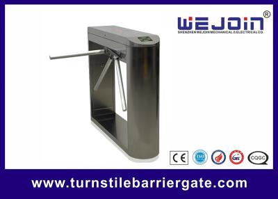 China 50W Waist Height Automatic Tripod Turnstile Gate 304 Stainless Steel for sale