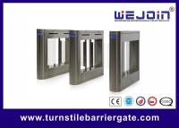 China DC24V Pedestrian Swing Barrier Gate 1200*200*980mm 304 Stainless Steel for sale