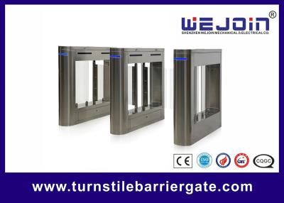 China DC24V Pedestrian Swing Barrier Gate 1200*200*980mm 304 Stainless Steel for sale