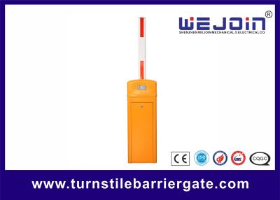 China Security Straight Barrier Gate With Yellow Cabinet and Steel-casting Design for sale