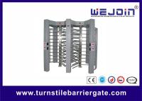 China Pedestrian Passing Full Height Turnstile With RS485 Communication Interface for sale