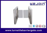 China Automatic Glass Lane Pedestrian Swing Gate for High Level Areas with read card for sale