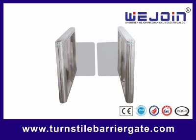 China Automatic Glass Lane Pedestrian Swing Gate for High Level Areas with read card for sale