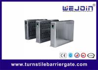 China Electronic Flap Barrier Turnstile , Steel Barrier Gate WEJOIN OEM /ODM Barcode Scanner for sale