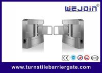 China Building Access Control Swing Barrier Gate NO Voice Anti Collision Brushless Motor for sale