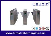 China Stainless Steel Flap barrier Gate with Anti-tailing Function For Metro Stations for sale