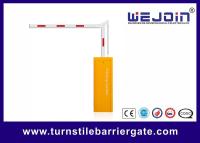 China Boom Barrier Gate for Parking Systems With Loop Detector Options and Yellow Color Cabinet for sale