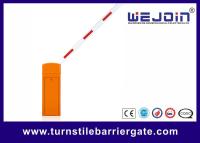 China Orange Color 6m Telescopic Straight Arm Barrier Gate DC24V brushless motor for sale