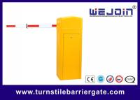 China Yellow Color 6m Telescopic Straight Arm Barrier Gate DC24V Brushless Motor Shenzhen ISO Approved for sale