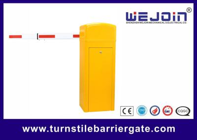 China Yellow Color 6m Telescopic Straight Arm Barrier Gate DC24V Brushless Motor Shenzhen ISO Approved for sale