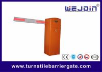 China Parking Lot Access Control Orange Color 6s 6m Straight Aluminum Arm Barrier Gate for sale