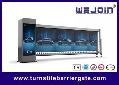 China Advertising automatic boom barrier 4.1 meters speed 4~8 seconds for car park barrier system for sale