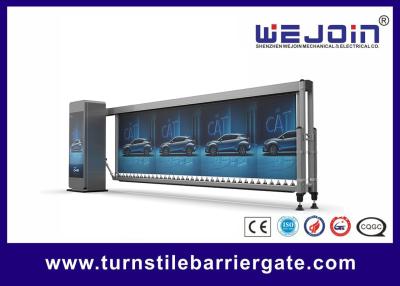 China Intelligent barrier gate Advertising boom barrier 4.1 meters 3.5meters 4~8 seconds for car park barrier system for sale