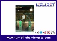 China Intelligent Flap barrier integrated with IC Card and 304 stainless steel Housing for sale