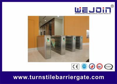 China 110V Intelligent Flap Barrier With Organic Glass Wing and 304 Stainless Steel for sale
