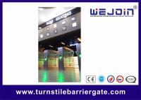 China Intelligent Flap Barrier with 304 Stainless Steel Housing and Fingerprint System for sale