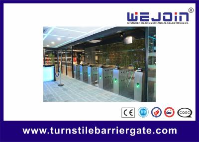 China Intelligent Flap Barrier with 304 Stainless Steel Housing and Bidirectional Passing for sale
