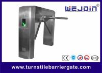 China Counter Esd Fingerprint Rfid Sliding Tripod Turnstile Gate Access Control DC12V for sale