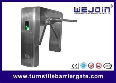 China Counter Esd Fingerprint Rfid Sliding Tripod Turnstile Gate Access Control DC12V for sale