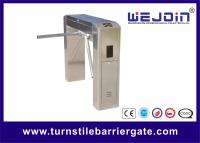 China Fingerprint Rfid Card Reader Security Swing Barrier Gate Full Height 304 Stainless Steel for sale