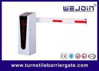China Card Reader Access Parking Barrier Gate Bi - Direction Boom Holder Design for sale