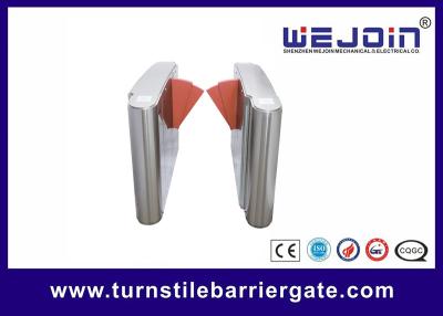 China Pedestrian Across High Speed Flap Barrier Gate With Comprehensive Functions for sale