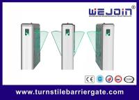 China Access Control Flap Barrier Half Height Turnstile Stainless Steel For School for sale