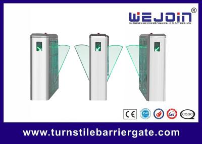China Access Control Flap Barrier Half Height Turnstile Stainless Steel For School for sale