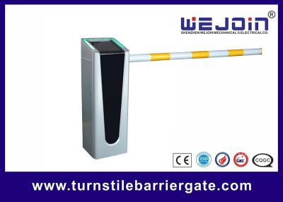China Flashing Silver Vehicle Barrier Gates Non Belt Driving With Straight Round Boom for sale
