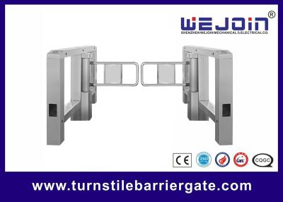 China Aluminum Alloy Brush DC24V Swing Barrier Turnstile ISO for sale