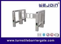 China Rfid Card Fingerprint Automatic Swing Turnstile Brush DC24V for sale