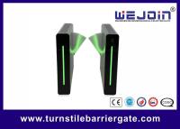 China Crashworthy Flap Barrier Gate High Performance QR Code Face Recognition Turnstile for sale