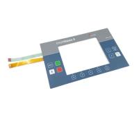 China Tail Contact Pitch Custom Membrane Switch Green Led Color Surface Mount or Flush Mount Ideal for Medical Equipment and Instrumentation for sale