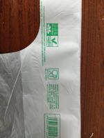China EN13432 Biodegradable Plastic Shopping Bags 22 + 12 X 50 Cm For Vegetable / Fruits for sale