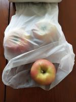 China 40 % Biobased Plastic Produce Bags On A Roll 35 X 50 Cm Semi Transparent for sale
