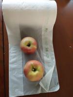 China 40 % Biobased Plastic Produce Bags On A Roll 35 X 50 Cm Semi Transparent for sale
