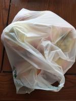 China Food Grade Small Biodegradable Plastic Bags 22+12 x 50 Cm For Fruits for sale