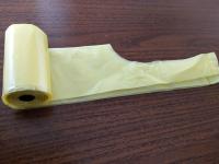 China 15mic Yellow Biodegradable Pet Waste Bags Two Color Printing for sale