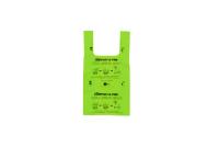 China T Shirt Fully Compostable Shopping Bags 30 + 20 X 52 CM No Pollution for sale