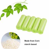 China 100 % Small Compostable Trash Bags , Flat Bin Liner Bags 0.01 - 0.08 Mm Thickness for sale