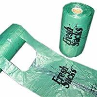 China Corn Starch Plastic T Shirt Shopping Bags , 4 Gallon Compostable Bags for sale