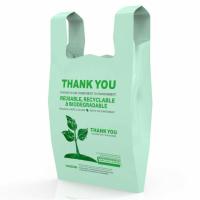 China Transparent Corn Starch Carry Bags Tasteless Biodegradable Plastic Bags for sale