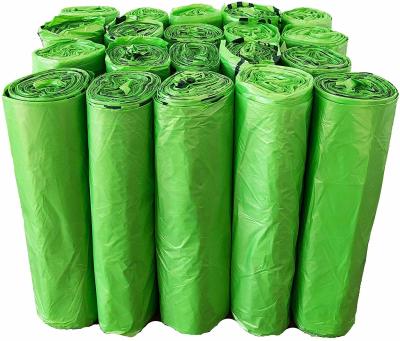 China Green Biodegradable Cornstarch Bags 40 X 55 Centimeter No Pollution for sale
