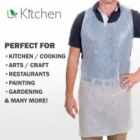 China Bio Based Plastic Throw Away Aprons Corn Starch Material OEM Acceptable for sale