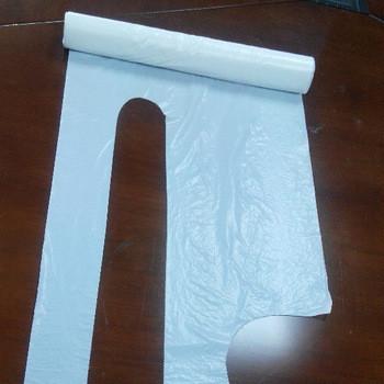 China Stable Disposable White Plastic Aprons LF-A-005 Good Insulating Property for sale